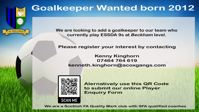 AC Oxgangs CFC Homepage